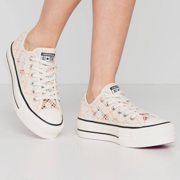 Converse | Shoes | Converse Chuck Taylor All Star Low Boho Crochet ...